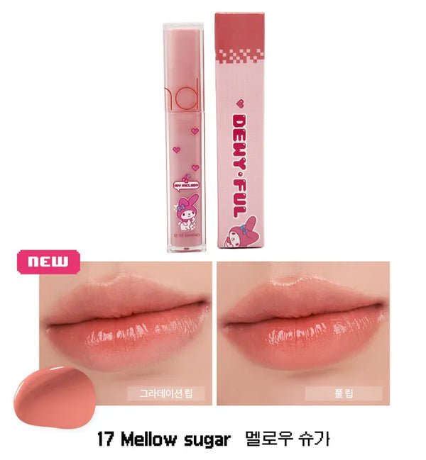 ROM&ND x SANRIO - Dewyful Water Tint #17 Mellow Sugar - Korea Cosmetics BN