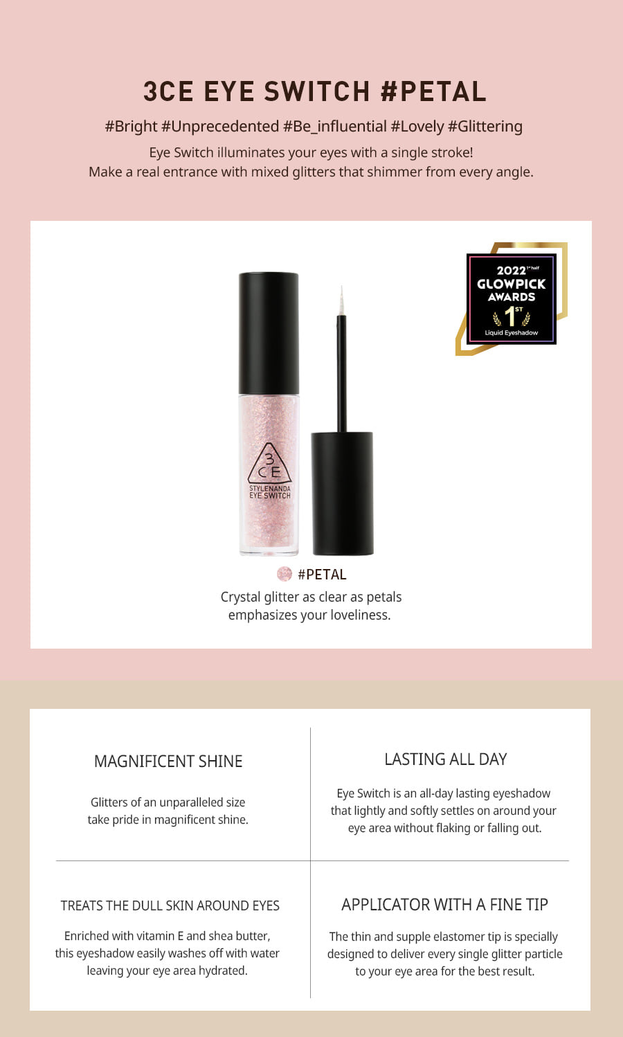 3CE - Eye Switch - Korea Cosmetics BN