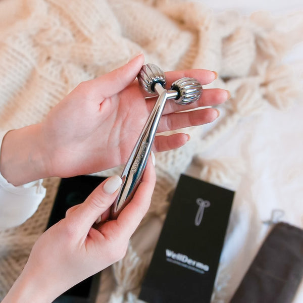 WELLDERMA - Face Lifting Dark Silver Roller - Korea Cosmetics BN