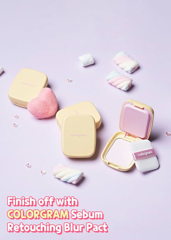 COLORGRAM - Sebum Retouching Blur Pact - Korea Cosmetics BN