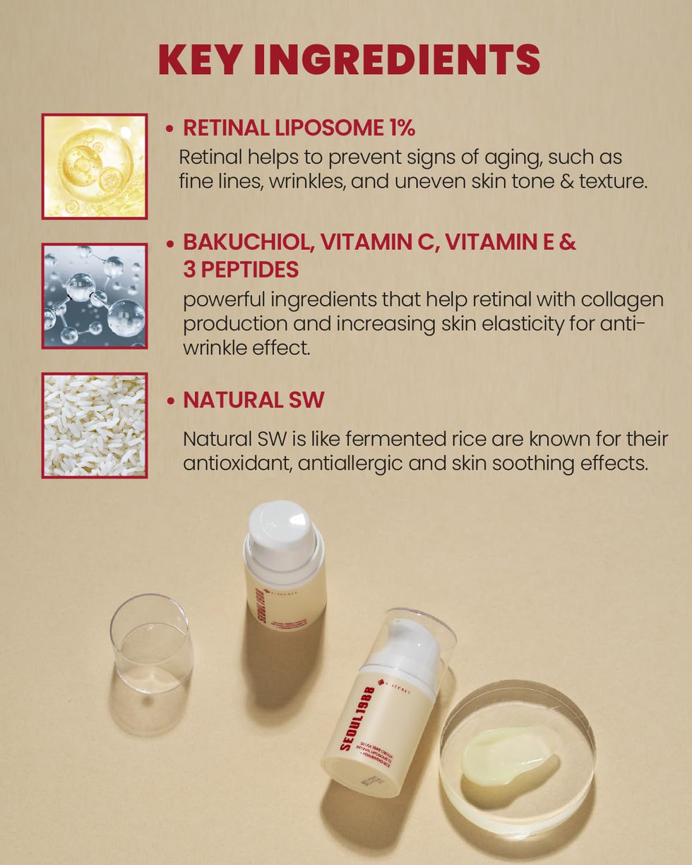 KSECRET - SEOUL 1988 Cream : Retinal Liposome 1% + Fermented Rice ...