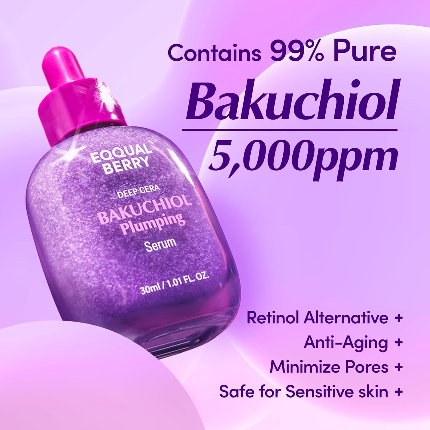 EQQUALBERRY - Bakuchiol Plumping Serum - Korea Cosmetics BN