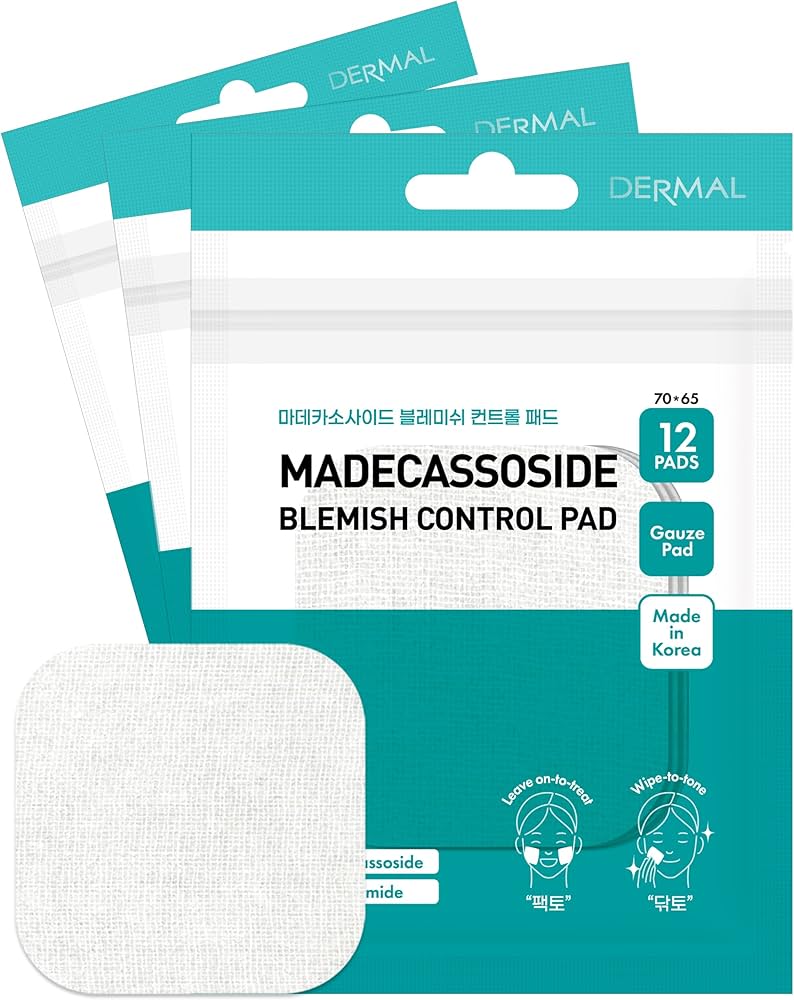DERMAL - Madecassoside Blemish Control Pad 12 Pads – Korea Cosmetics BN
