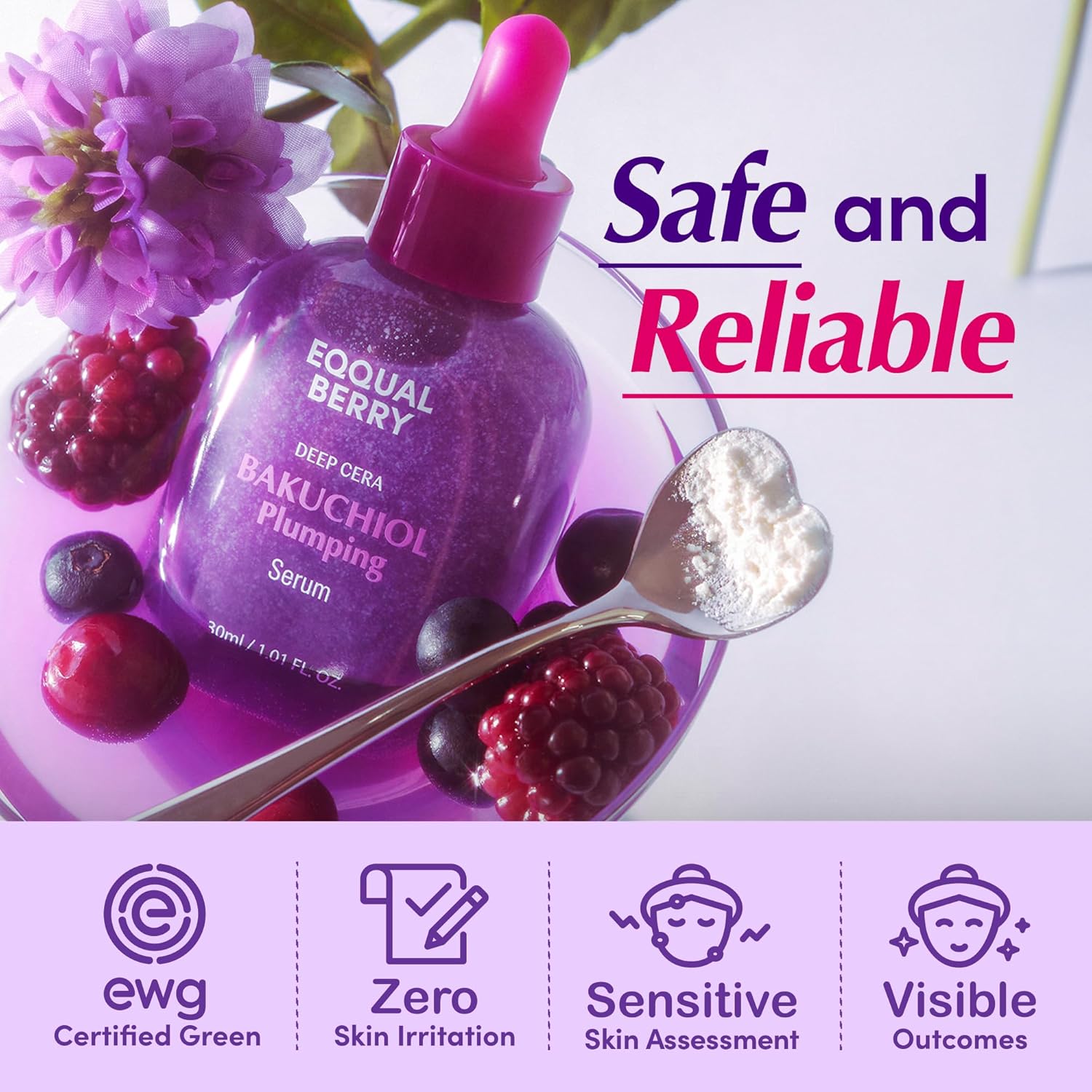 EQQUALBERRY - Bakuchiol Plumping Serum - Korea Cosmetics BN