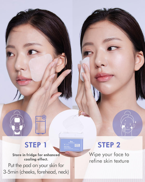 DERMAL - Ice Cooling Toner Pad 120 Pads - Korea Cosmetics BN