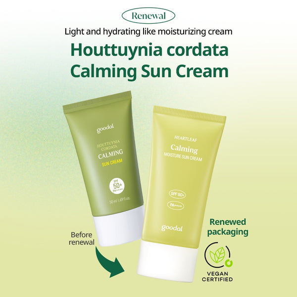 GOODAL - Houttuynia Cordata Calming Moisture Sun Cream - Korea Cosmetics BN