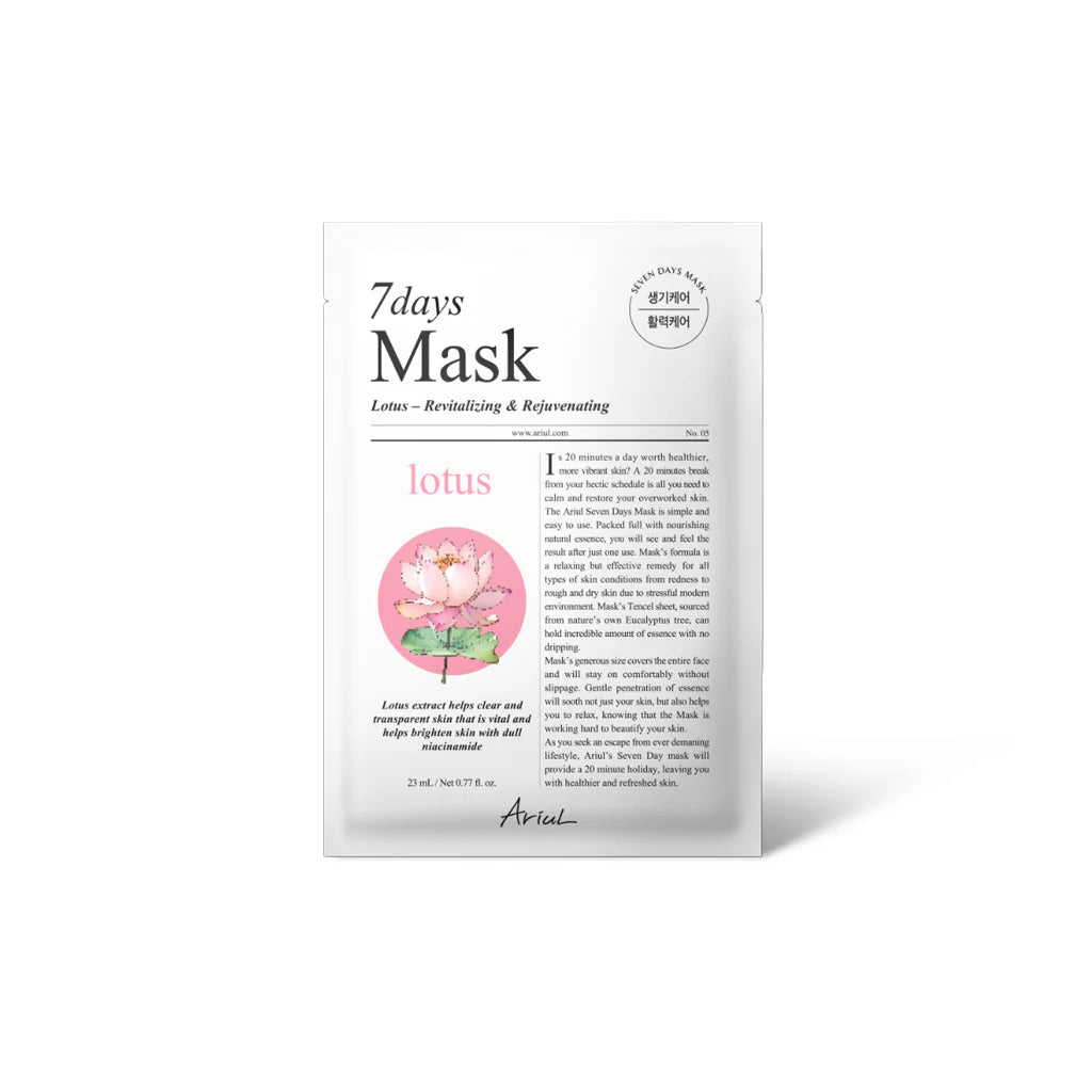 ARIUL - 7Days Mask Lotus N – Korea Cosmetics BN