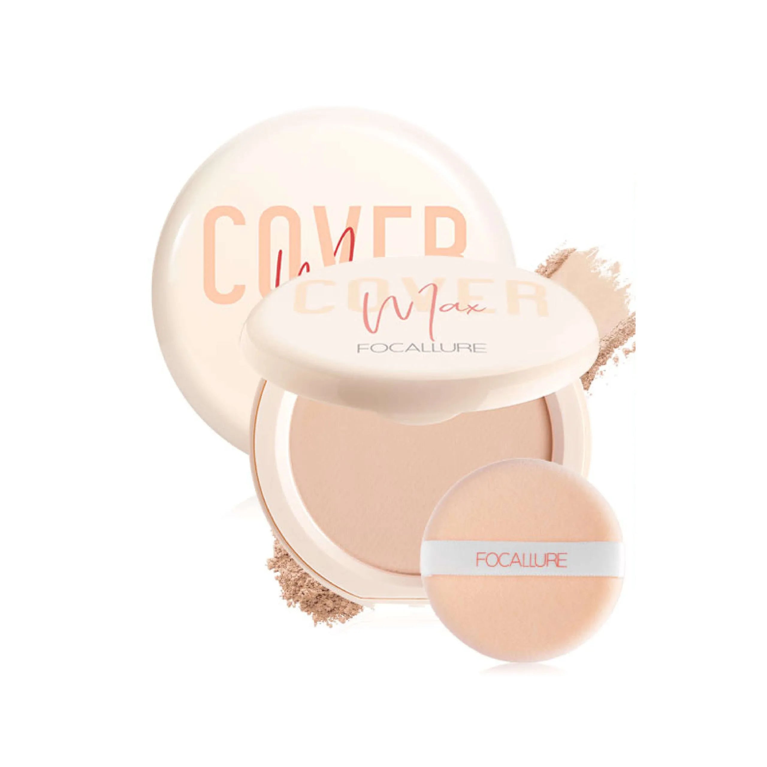 FOCALLURE - Covermax Two-way-cake Pressed Powder – Korea Cosmetics BN