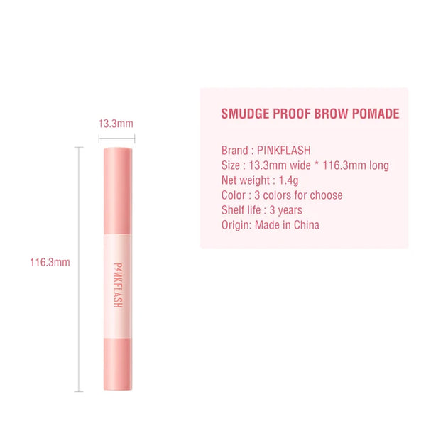 PINKFLASH - Smudge Proof Brow Pomade - Korea Cosmetics BN