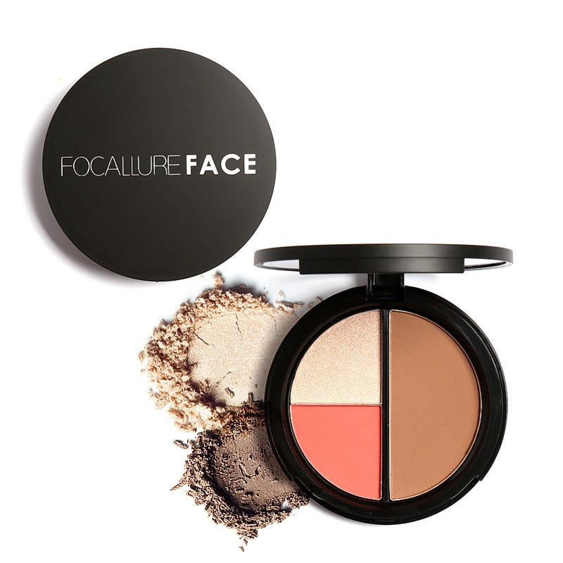 FOCALLURE - Three Colors Bronzer #2 – Korea Cosmetics BN