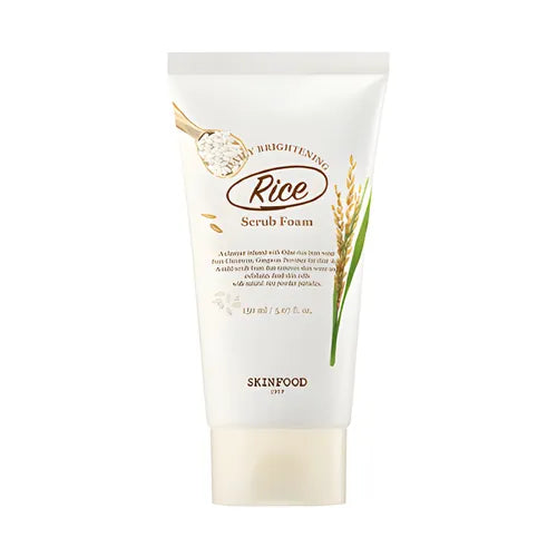 SKINFOOD - Rice Daily Brightening Scrub Foam - Korea Cosmetics BN