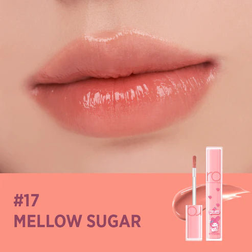 ROM&ND x SANRIO - Dewyful Water Tint #17 Mellow Sugar - Korea Cosmetics BN