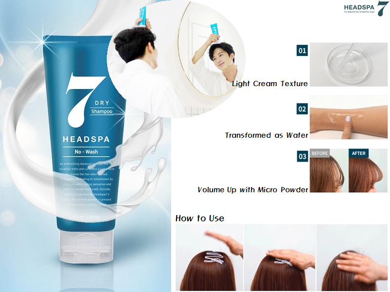 HEADSPA7 - No-Wash Dry Shampoo - Korea Cosmetics BN
