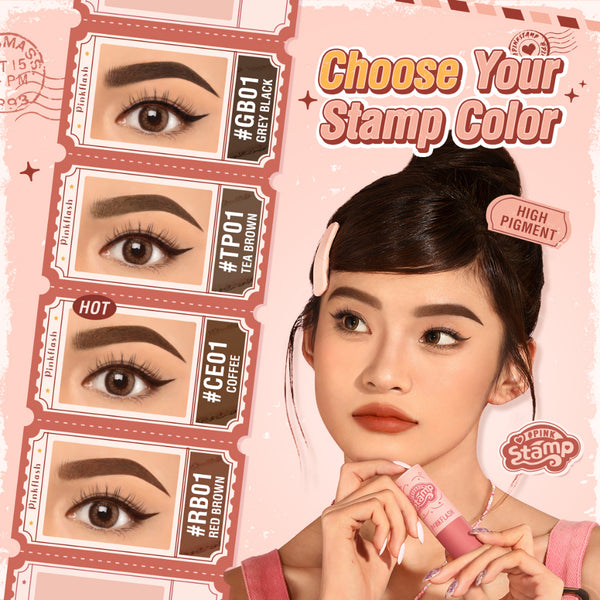 PINKFLASH - Eyebrow Stamp - Korea Cosmetics BN