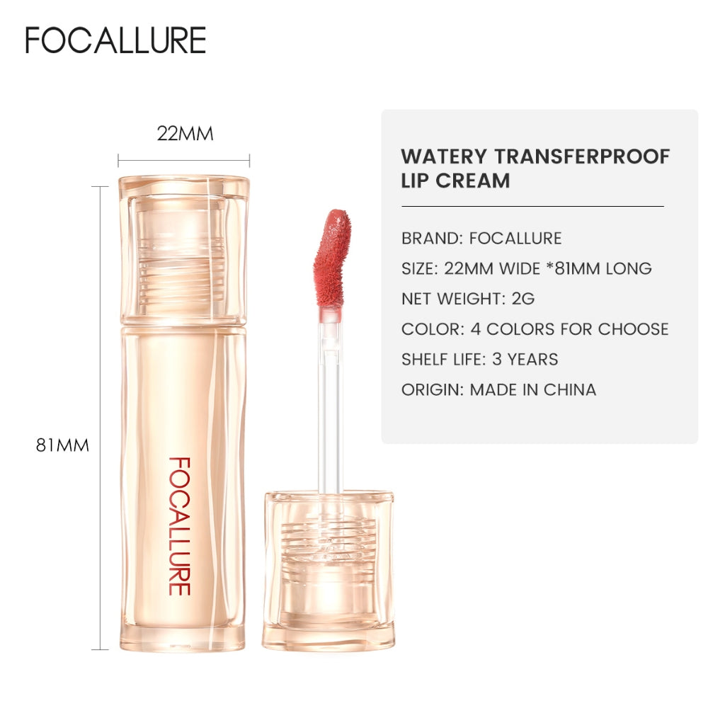 FOCALLURE - Watery Transferproof Lip Cream – Korea Cosmetics BN
