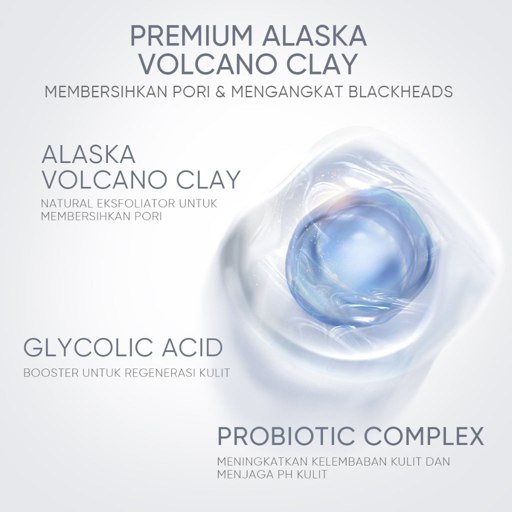 SKINTIFIC - Alaska Volcano Pore Clay Stick - Korea Cosmetics BN