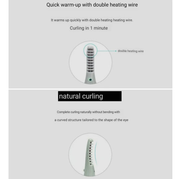 FILLIMILLI - Mini Heated Eyelash Curler - Korea Cosmetics BN