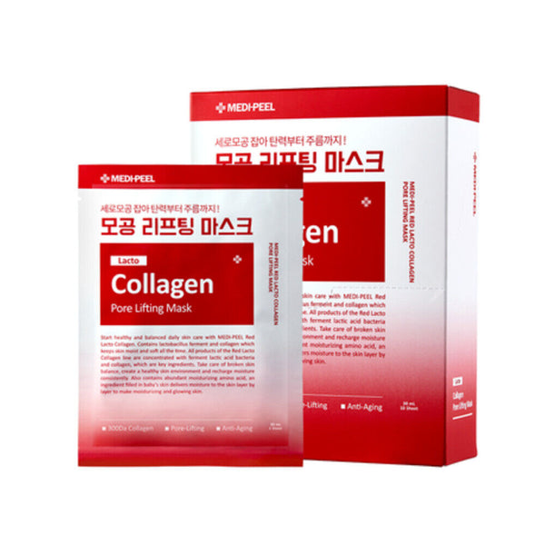 MEDI-PEEL - Red Lacto Collagen Pore Lifting Mask - Korea Cosmetics BN