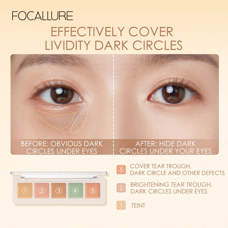 FOCALLURE - Color Concealer Palette - Korea Cosmetics BN
