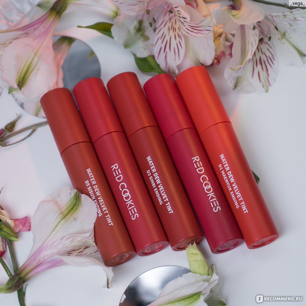 RED COOKIES - Water Dew Velvet Tint - Korea Cosmetics BN