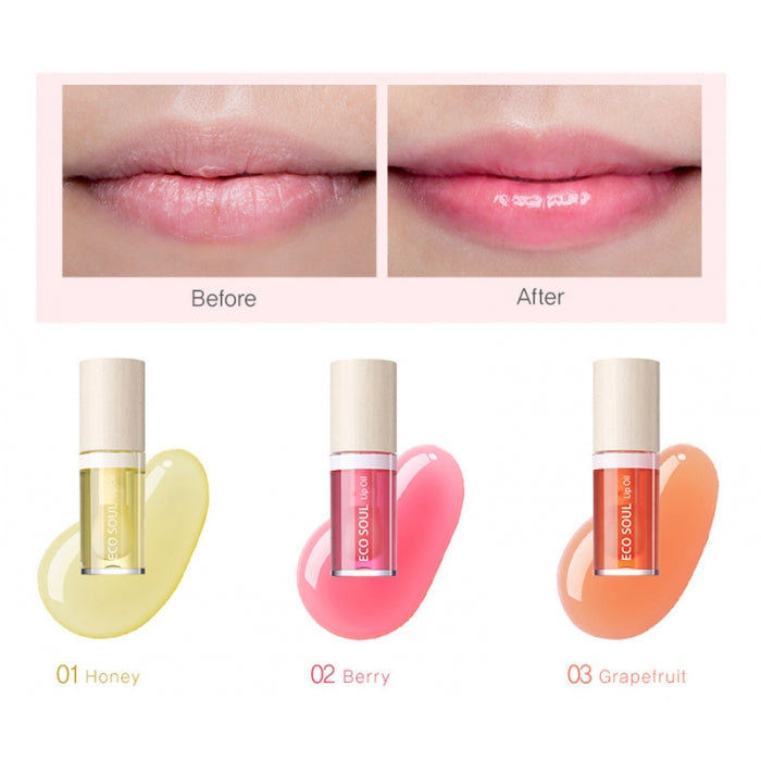 THE SAEM - Eco Soul Lip Oil - 03 Grapefruit (Discounted) – Korea ...