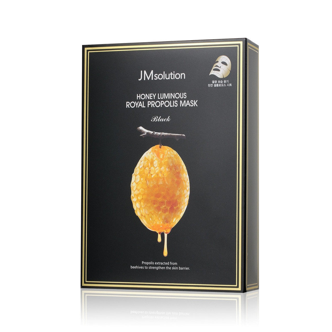 JMSOLUTION - Honey Luminous Royal Propolis Mask Black - Korea Cosmetics BN
