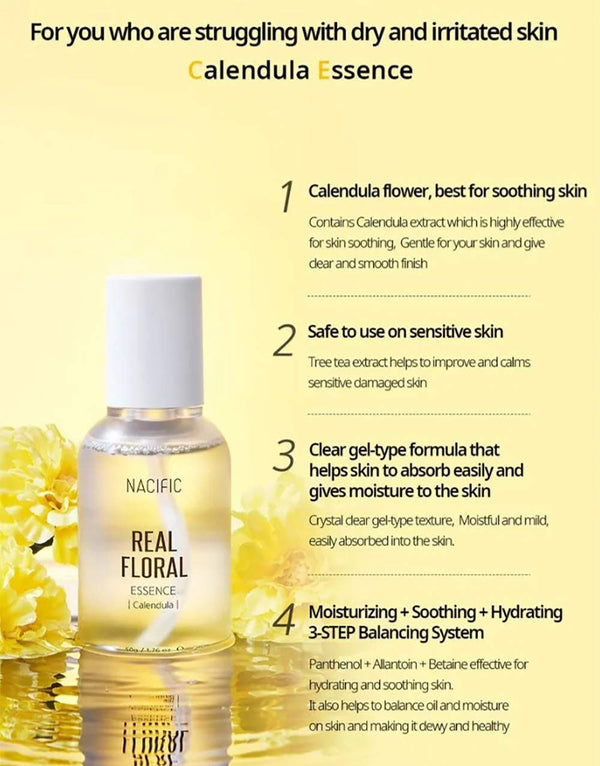 NACIFIC - Real Floral Essence Calendula - Korea Cosmetics BN