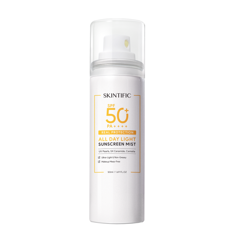 SKINTIFIC - All Day Light Sunscreen Mist SPF50 PA++++ - Korea Cosmetics BN