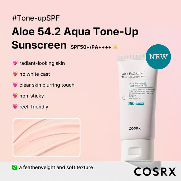 COSRX - Aloe 54.2 Aqua Tone-Up Sunscreen - Korea Cosmetics BN