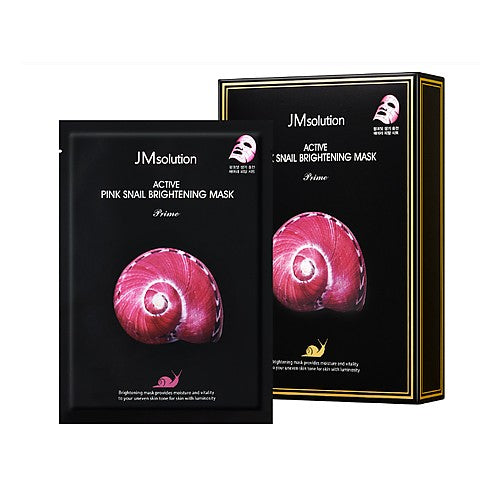 JMSOLUTION - Active Pink Snail Brightening Mask - Korea Cosmetics BN